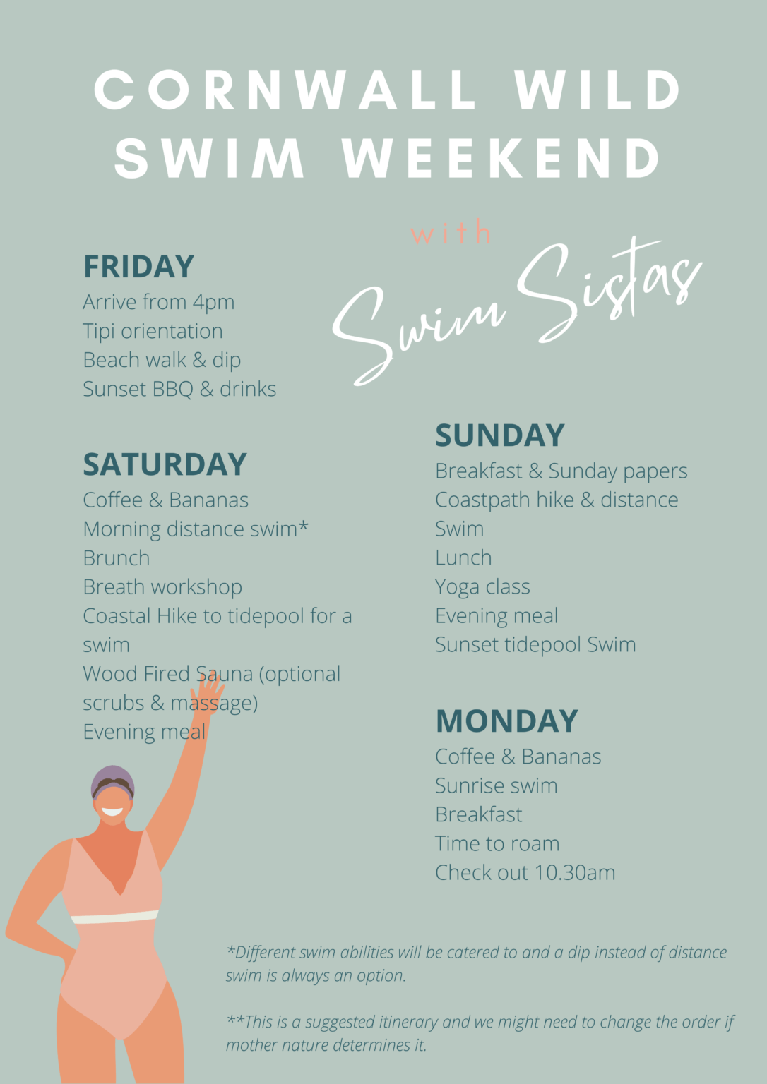 Wild Swim Weekend in Cornwall – SURF SISTAS